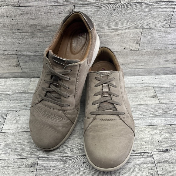 Clarks | Shoes | Clarks Unstructured Un Adorn Tan Leather Sneaker Shoes ...